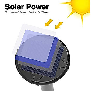 Winpest Solar Powered Snake Repellent for Yard, Snake Away Repellent Safe for Dogs, Get Rid of Snakes Snake Gone - 2 Pack