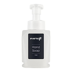 EZbrnd Eversoft Foaming Countertop Hand Soap Bottle Dispenser, 385 ml (13 oz), Refill Cartridges Sold Separately