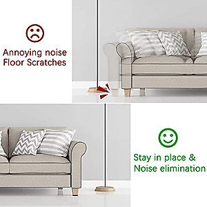 Yelanon Non Slip Furniture Pads -24 pcs 2’’ Furniture Grippers Hardwood Floors, Non Skid for Furniture Legs,Self Adhesive Rubber Feet, Anti Slide Furniture Floors Protectors for Keep Couch Stoppers