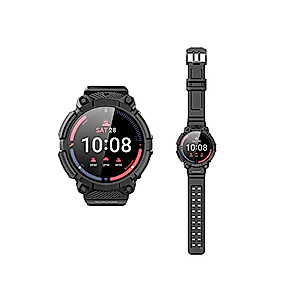 SUPCASE Unicorn Beetle Pro Series Rugged Protective Case with Strap Bands for 45-mm Galaxy Watch 5 Pro (2022), Black