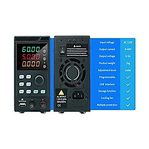 Arionyx Laboratory Adjustable AC110V/220V to 32V 64V 150V Variable 2A 5A 10A Programmable Switching DC Power Supply(220V,60V 5A_RS485)