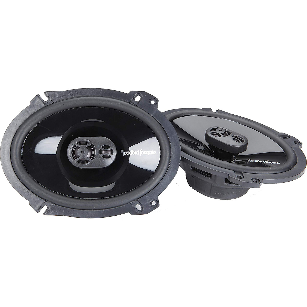 2 Pairs of Rockford Fosgate Punch P1683 260W Peak (130W Rms) 6" X 8" Punch Series 3-Way Full Range Coaxial Speakers - 4 Speakers + Gravity Magnet Phone Holder