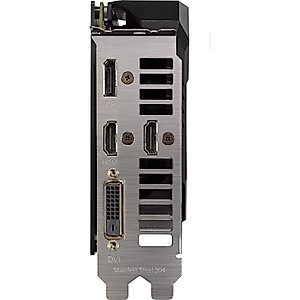 ASUS TUF Gaming NVIDIA GeForce GTX 1660 Ti EVO TOP Edition Graphics Card (PCIe 3.0, 6GB GDDR6, 14Gbps Memory Speed, HDMI 2.0b, DisplayPort 1.4, Space-grade Lubricant, Compact Design, GPU Tweak II)