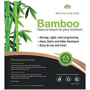 ROYALHOUSE Bamboo Cutting Board,Set of 3, Wood Chopping Board Set, Kitchen Cutting Board