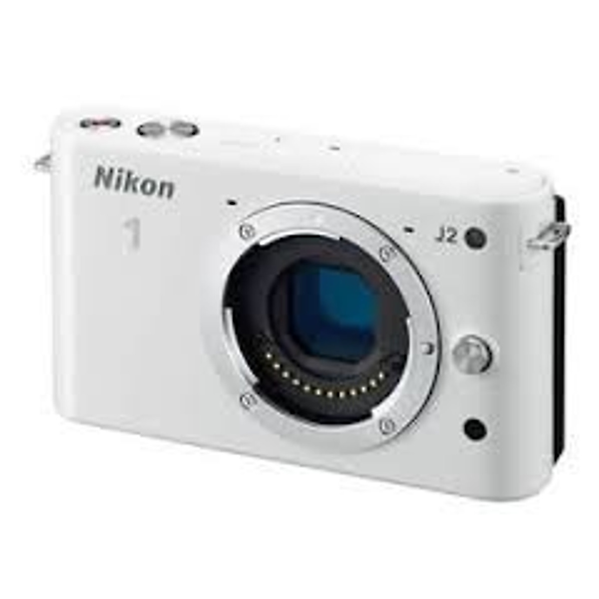 Nikon 1 J2 10.1 MP HD Digital Camera (White) Body Only (Renewed)