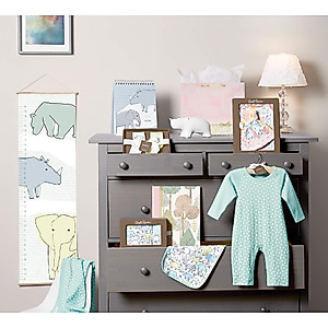 C.R. Gibson Wild Animals My First Year Milestone Book for Baby Boys by DwellStudio, 8.5'' W x 10.75'' H