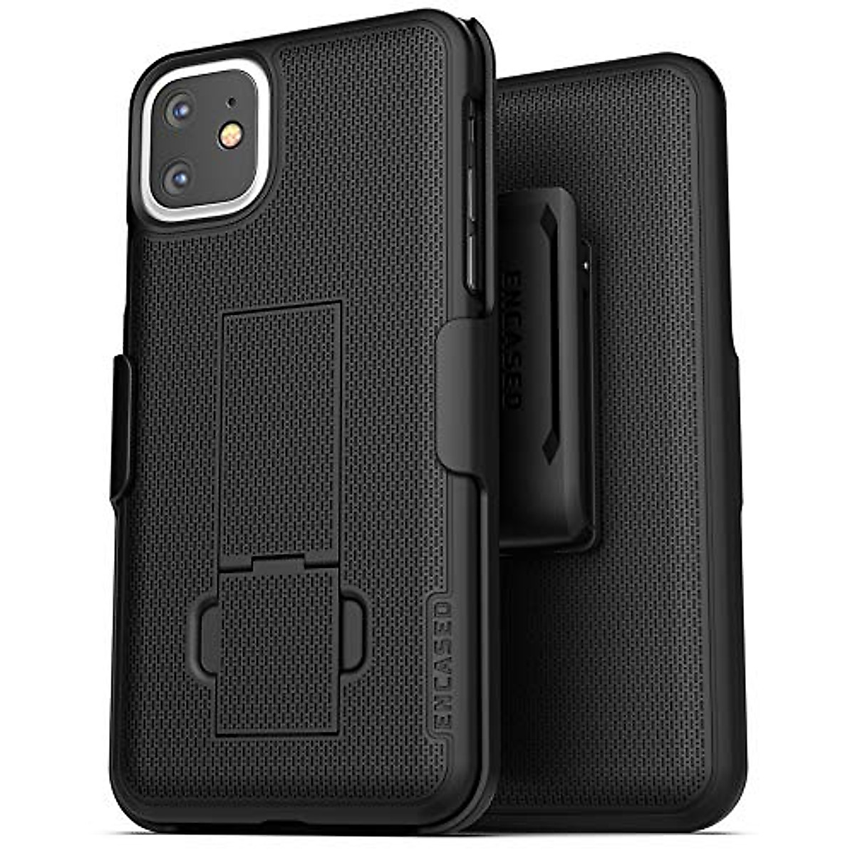 Encased iPhone 11 Belt Clip Case (DuraClip Series) Ultra Slim Cover with Holster (Black)