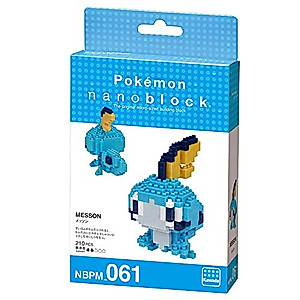 nanoblock KAWADA Sobble [Pokémon], Pokémon Series Building Kit, Multicolored, 210, (NBPM-061)