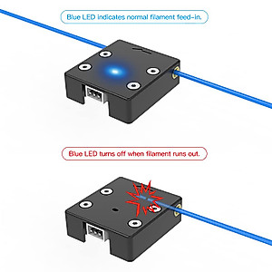 Official Creality Filament Runout Sensor 3D Printer, 1.75mm Smart Filament Sensor/Filament Detection for Ender 3 V2/Ender-3/Ender-3S/Ender-3Pro/Ender-3 Max/CR-10S Pro/CR-10 V2/Ender-6/CR-10 Max