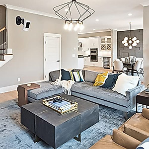 2Pack Adjustable Security Wall Mount Bracket for Ring Stick Up Cam & Ring Indoor Cam, Perfect View Angle for Ring Surveillance Camera System - Black