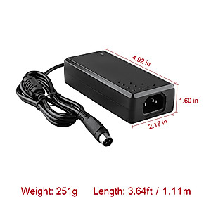 CJP-Geek 4-Pin 12V AC/DC Adapter Compatible with for Wacom Cintiq 21UX LCD DTK2100 DTZ2100 Monitor Video System Power Supply