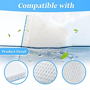 getalong HFT600 Replacement Wick Humidifier Filter Compatible for Honeywell HEV615, HEV620,HFT600, HFT600T, HFT600PDQ Humidifier, HFT600 Replacement Wicking T, 4Pack (Blue)