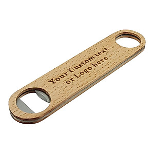 Personalized Bottle Opener, Custom Engraved Beer Bottle Openers, Wooden handle Speed Opener