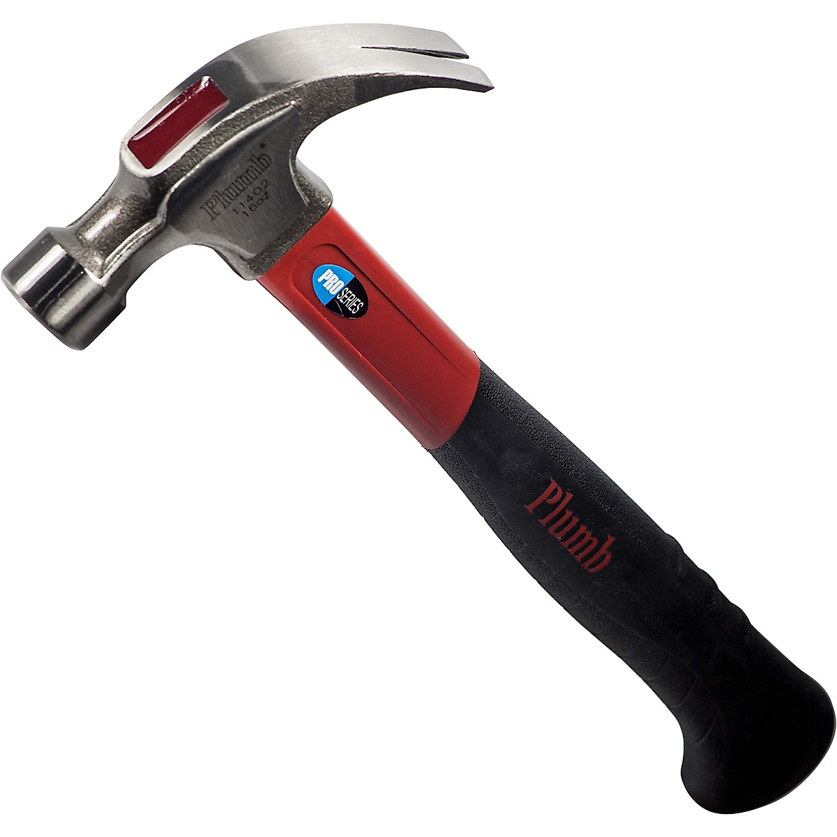 Plumb 16 oz. Pro Series Curve Claw Hammer with Fiberglass Handle - 11402N
