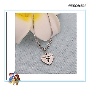 FEELMEM Phlebotomist Gifts Caduceus Charm Phlebotomy Slider Bracelet Nurse Phlebotomy Technician Hematologist Gift