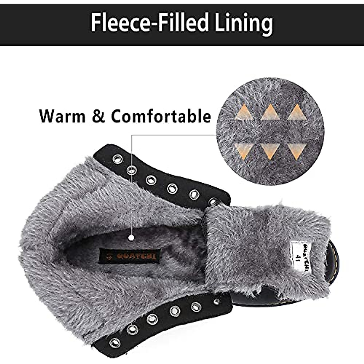 Winter Mens Hiking Boots Womens Snow Boots Warm Outdoor Anti-Slip Athletic Walking Hiking Mens Ankle Shoes Black 12.5 Women/11 Men