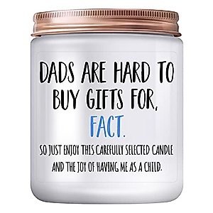 Birthday Gifts for Dad from Daughter, Son - Retirement Gifts for Dad, Christmas Gifts Who Have Everything for Dad, Husband, Men Best Father Day Gifts - Smoke Vanilla Scented Candles