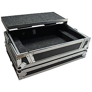 Harmony Audio HCDDJ800WLT1U Flight Glide Laptop Stand DJ 1U Rack Case Compatible with Pioneer DDJ-800