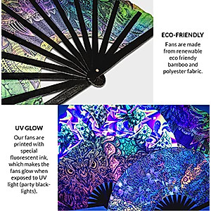Good God, Get A Grip Girl! Hand Fan Foldable Bamboo Circuit Hand Fan Funny Gag Slang Words Expressions Statement Gifts Festival Accessories Rave Handheld Circuit Event Fan Clack Fans (Green)