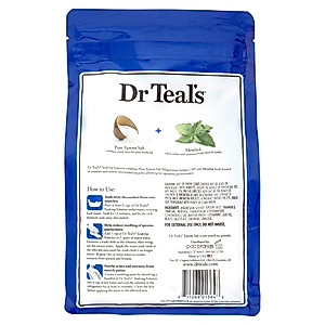 Dr. Teal's Pure Epsom Salt Soaking Solution Gift Set (2 Pack, 3lbs ea.) - Restore & Replenish with Pink Himalayan Salt, Pre & Post Workout with Menthol - Essential Oils Calm Senses & Relieve Stress