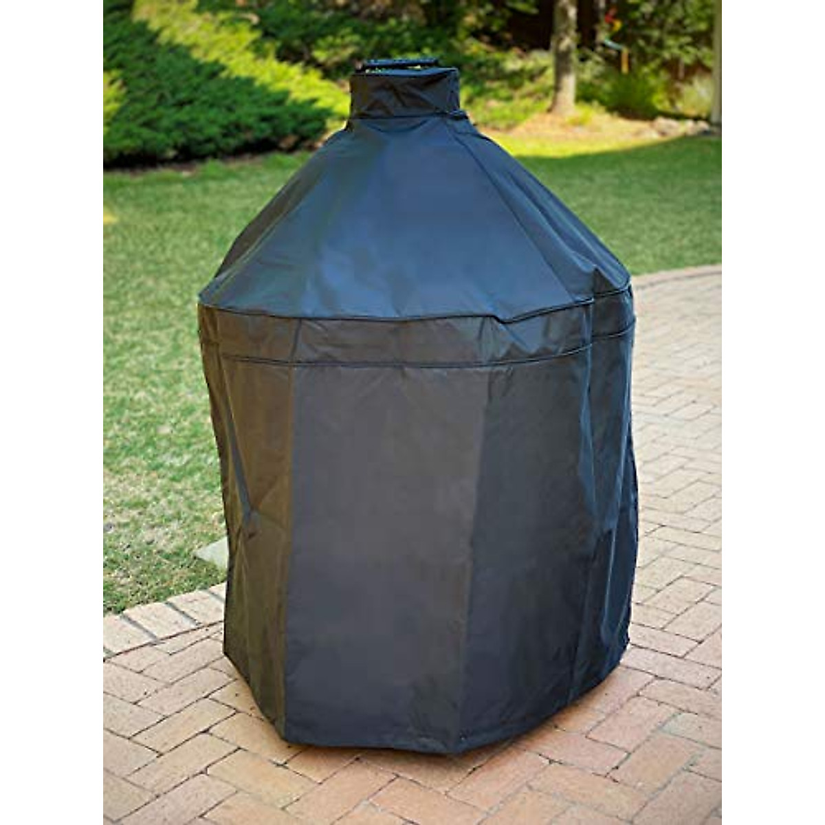 TUFFDURA Grill Cover for Big Green Egg, Kamado Joe and Char-Griller Akorn - Fade Resistant Waterproof Fabric