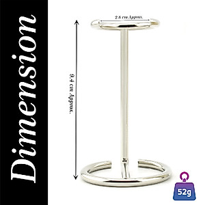 Haryali London Pure Silver Tip Badger Hair Shaving Brush with Brush Stand/Holder