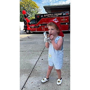 Jinwood Prewalk Baby Shoes Boy Girl Infant Children Kid Toddler Crib Boy First Walk Gift Bee White (6-12month, White)