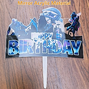 Exquisite Acrylic Cake Topper Video Game Birthday Cake Topper for Gamers' Birthday Party Cake Decorations, Perfect for Large Size Cake