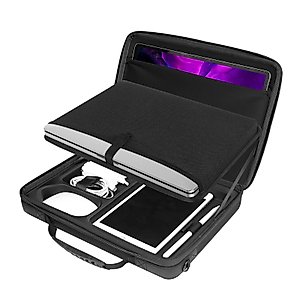 Smatree Hard Laptop Shoulder Case for 14.2 inch MacBook Pro M4/M3/M2 2024/2023/2021/A2918/A2992,14 inch Lenovo YogaPro 7i,13.6 inch MacBook Air 2024/2022/A3313,14 inch MacBook Pro/Air Organizer Bag