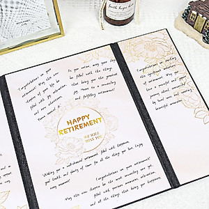 DeziWood Retirement Party Decorations, Happy Retirement Guest Book Alternative, Retirement Gifts for Women Men, Farewell Party Supplies Going Away Gifts for Office Coworker