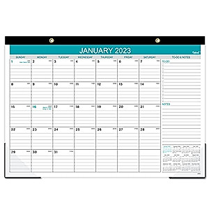 2023 Desk Calendar- 12 Monthly Desk/Wall Calendar, January 2023- December 2023, 12'' X 17'', Desk Calendar 2023 with Large Ruled Blocks for Planning and Organizing for Home or Office