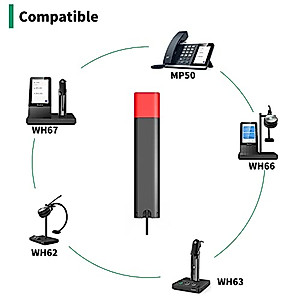 Yealink BLT60 Busylight, Compatible with WH62 WH63 WH66 WH67 Wireless DECT Headset, MP50 USB Teams Phone