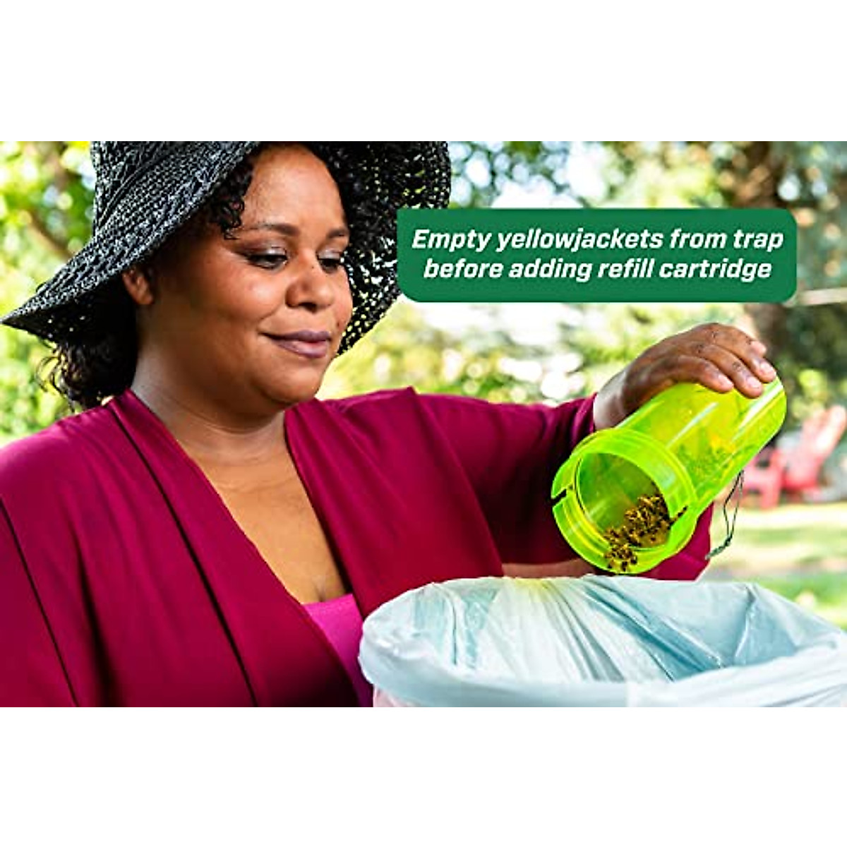 RESCUE! Yellowjacket Attractant Cartridge (10 Week Supply) – for RESCUE! Reusable Yellowjacket Traps - (9 Pack)