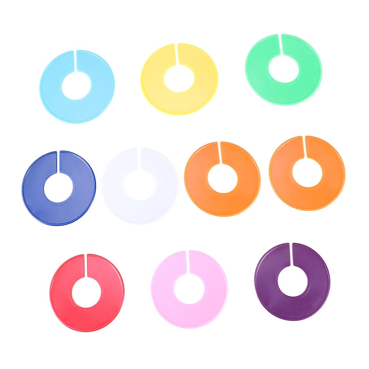 STOBAZA Size Rings for Clothing Racks 30 Pcs Market Size Store Clothing Size Circle Clothes Size Dividers Clothing Size