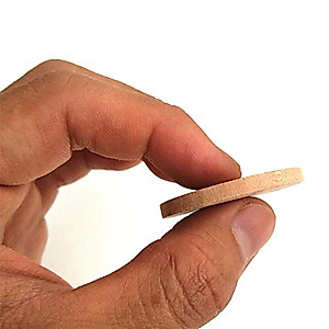 1.5 Inch Natural Wood Slices Unfinished Round Wood Coins for DIY Arts & Crafts Projects, 50 per Pack.