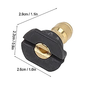 Pressure Washer Nozzle Tips, Quick Connecting Wide Area Widely Used Rinse Nozzle Kit for Garden(045)