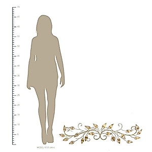 Stratton Home Decor Brushed Gold Over The Door Scroll Wall Decor, 40.00 W X 0.75 D X 11.00 H, Multi