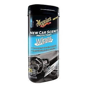Meguiar's G4200 New Car Scent Protectant Wipes (25 Wipes) (2 Pack)