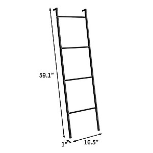 Marble Field Square Standing Towel Rack, 4-Layer Metal Towel Rack, Wall Storage Rack, Bathroom Decoration, Black