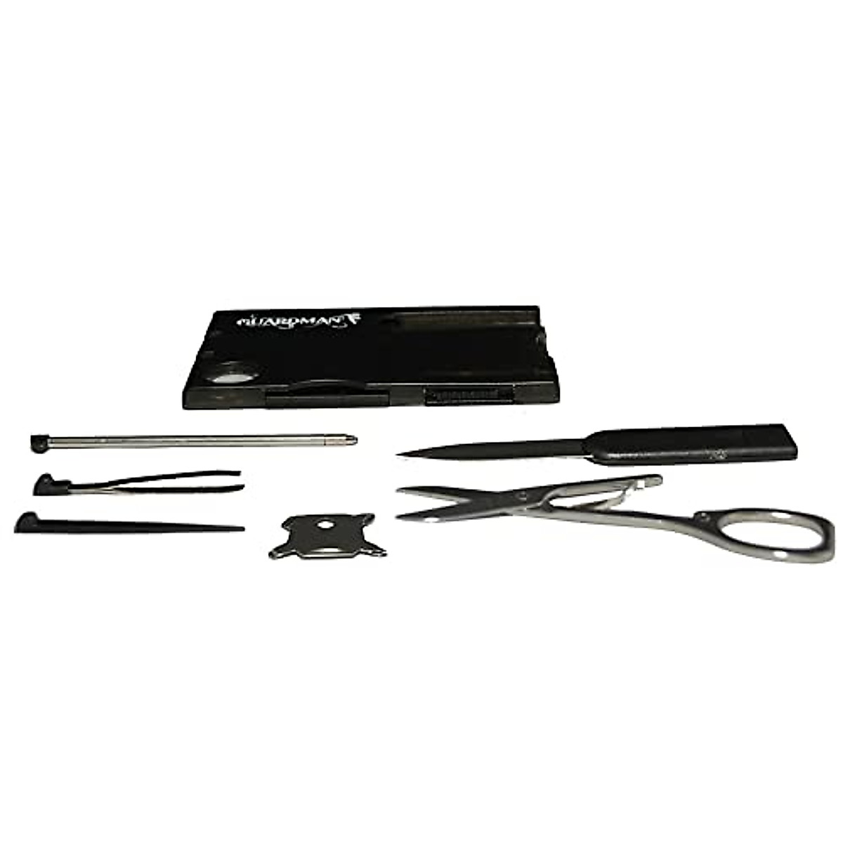 GUARDMAN Credit Card Tool Survival Card Knife with LED Light - Valentines Day Gift - Pocket Tool Kit Birthday Stocking Stuffers For Him For Men Dad Gifts