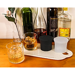 Webake Silicone Individual Ice Mold, 3D Polar Bear Ice Mold Igloo Icehouse Fun Ice Cube Molds with Lid, 4 Pack Round Ice Ball Molds for Whiskey, Cocktails and Juice Beverages