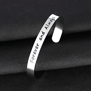 Nzztont Remember I Love You Mom Cuff Bangle Bracelet Mom Gift From Daughter Son For Mother’s Day Christmas Gifts for Her Inspirational Bracelets for Women