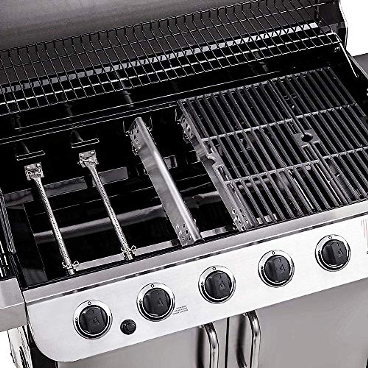 Uniflasy Replacement Parts Kit for Charbroil Performance 5 Burner 463347519, 475 4 Burner 463347017, 463673017, 463376018P2, Heat Plate Tent Shield, Grill Burner Pipe, Adjustable Crossover Tube