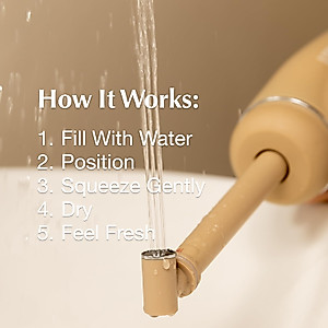 SHATTAFI - Portable Bidet, The Original On-The-Go Bidet with Retractable Nozzel, Hand Held Travel and Camping Bidet