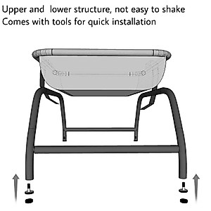 JUNSPOW Cat Bed [Designed for Big Cats] Cat Hammock Dog Bed Pet Square Hammock Bed Free-Standing Kitty Sleeping Couch Pet Supplies Whole Wash Stable Detachable Easy Assembly Indoor Outdoor