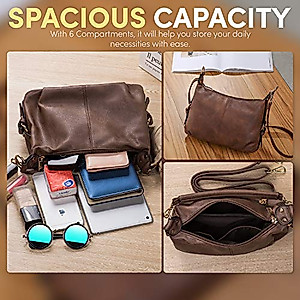 Katloo Small Hobo Handbag for Women Top Handle Crossbody Bag Ladies PU Leather Shoulder Purse Nail Clipper