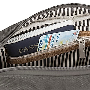 Travelon Anti-theft Heritage Crossbody Bag, Pewter