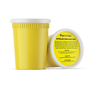 Raw African Shea Butter 32 oz. Bulk 100% Pure Natural Unrefined YELLOW - Ideal Moisturizer For Dry Skin, Body, Face And Hair Growth. Great For DIY Soap and Lip Balm Making.