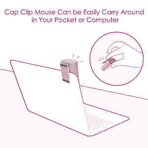 ELECOM Wireless CAPCLIP Bluetooth Mouse / Silent Click / 95% Reduction of Clicking Sounds / Pink /M-CC2BRSPN-G