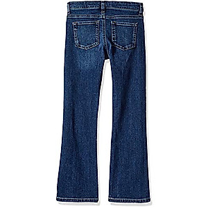 Amazon Essentials Girls' Slim Boot-Cut Stretch Jeans, Medium Wash, 14